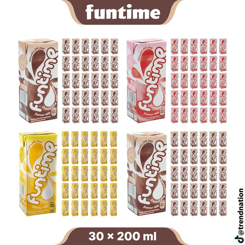 Funtime Milk Chocolate, Strawberry & Banana Flavour, 30 Pack - TikTok ...