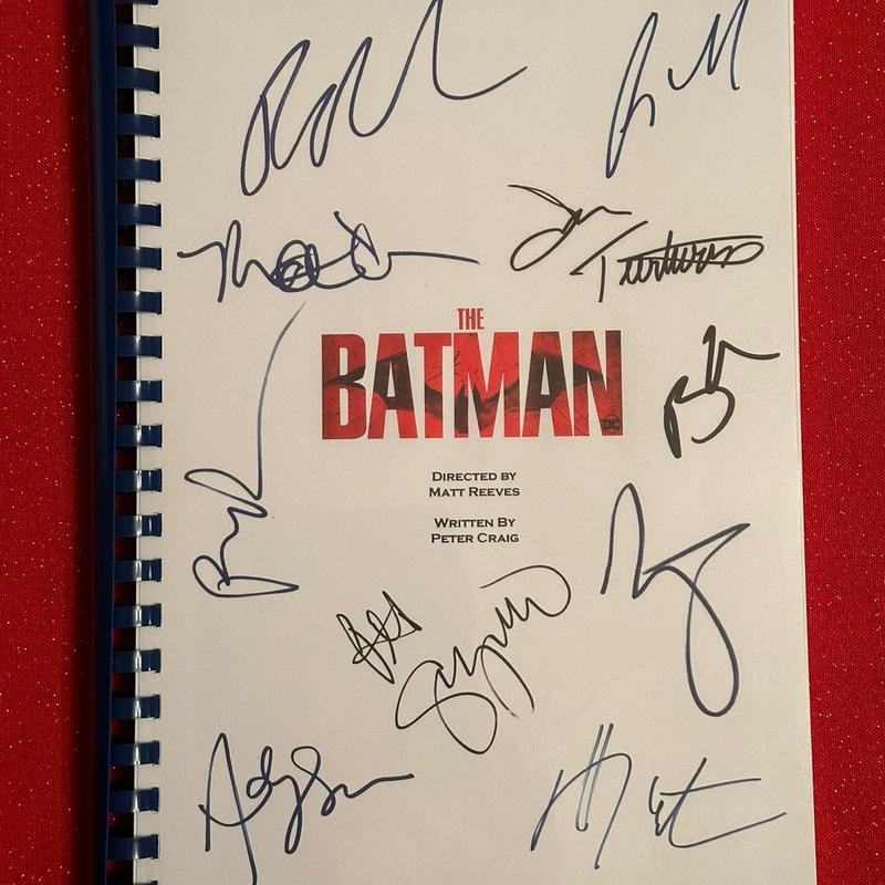 THE BATMAN Movie Script with Printed Signatures - TikTok Shop UK